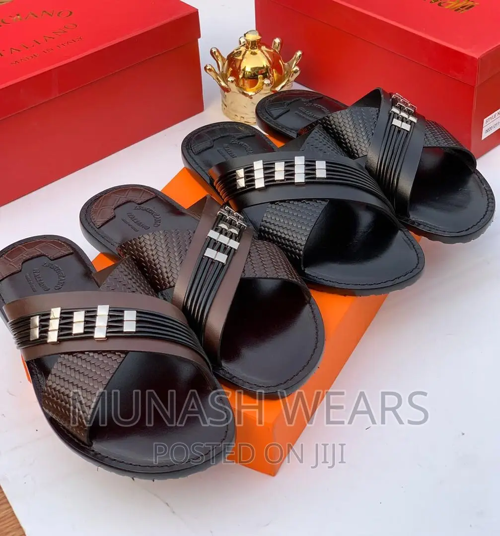 Italian Leather Slipers in Ikeja - Shoes, Munash Wears | Jiji.ng