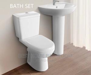 Bath Set Golden Diamond Wc With Wash Hand Basin in Orile - Plumbing ...
