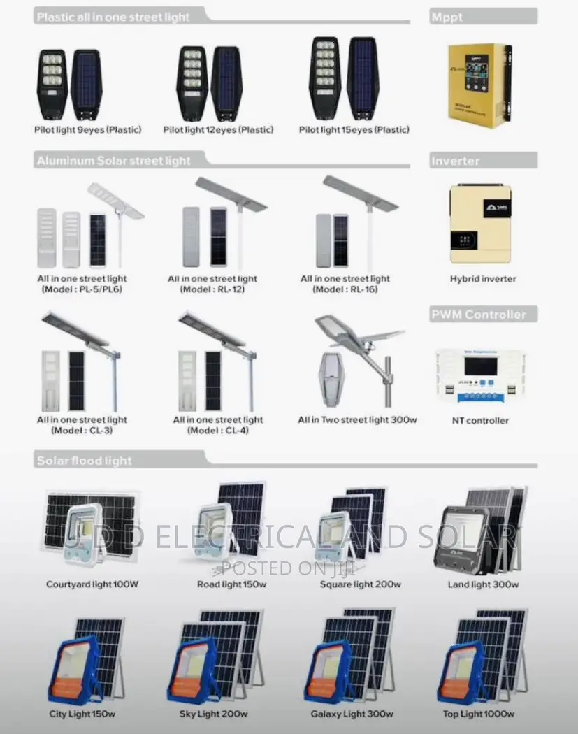All Solar Items Available Battery Inverter Panels Controller in Ojo ...