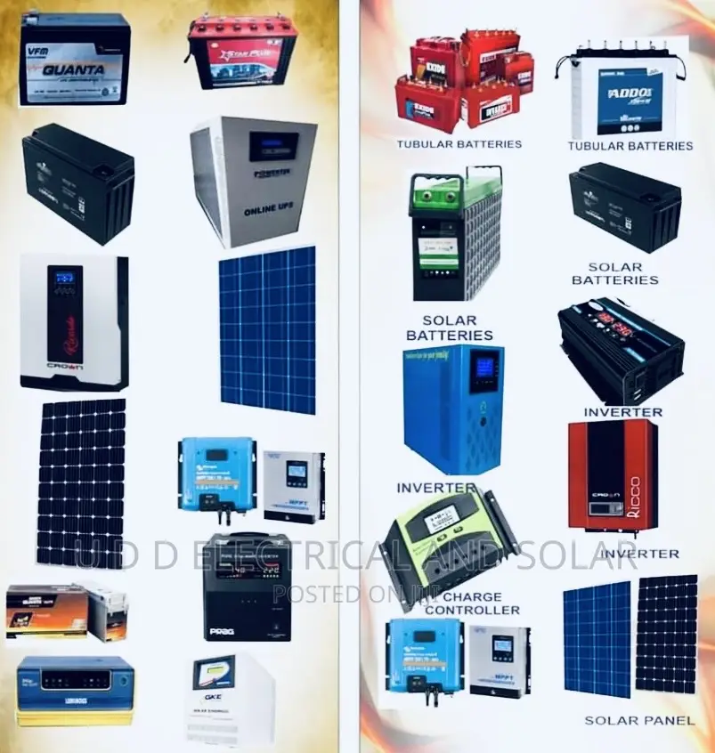 All Solar Items Available Battery Inverter Panels Controller in Ojo ...