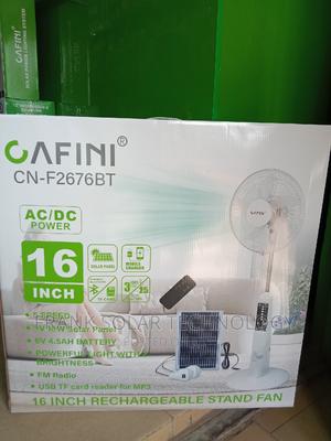 16INCH Cafini AC DC Rechargeable Solar Fan With Panel,Bulb in Ojo ...
