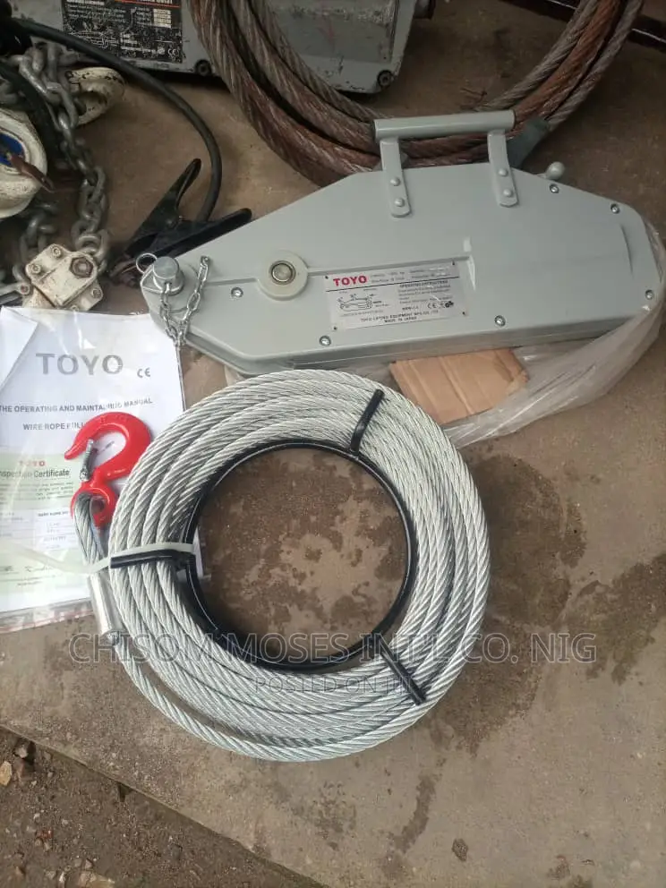 Wire Rope Pulling Hoist 3.2 Tons Complete Accessories in Port-Harcourt ...