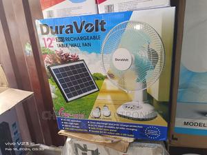 Duravolt 12" Table Fan 3in1 With Solar Panel and 2bulbs in Ibadan ...
