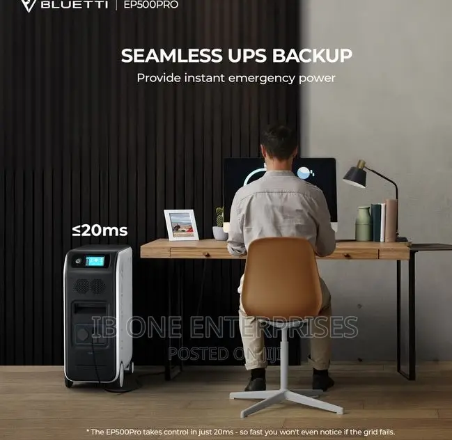 Seamless Backup With in-Grid UPS: BLUETTI Ep500pro 5100wh in Ikoyi ...