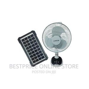 Lontor 12'' Rechargeable Table Fan With Solar in Ikeja - Home ...