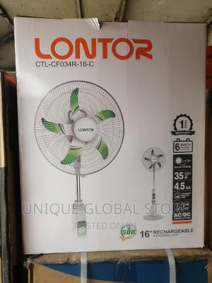 LONTOR Rechargeable Fan 16 Inches With Remote in Ikeja - Home ...