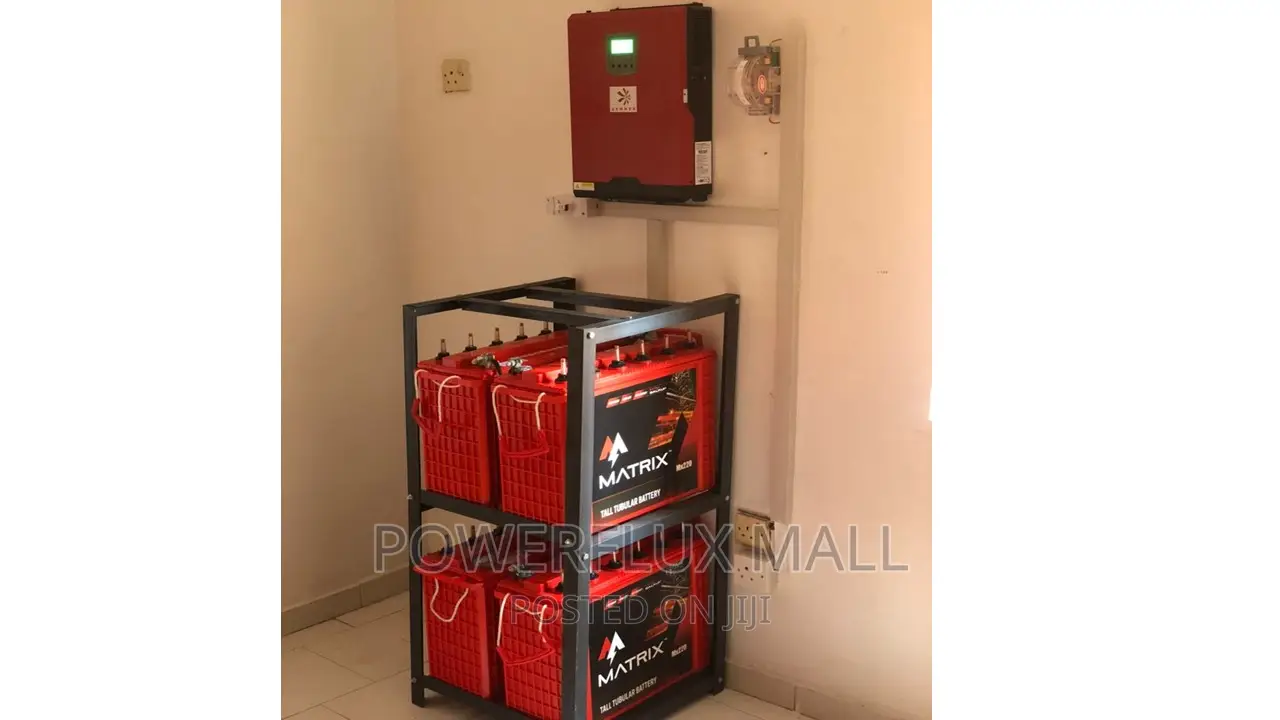 5kva Inverter, 4 Tubular Battery ,8 Solar Panels Solution in Ikeja ...