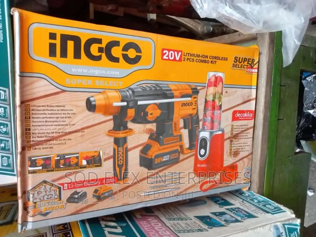 20v Ingco Hammer Drill Cordless Machine With Touch Light in Lagos ...