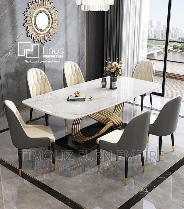 6 Seaters Luxury Marble Dining Table in Wuse Furniture Timoliz furn empire Andrew Jiji.ng