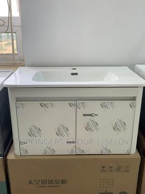 Cabinet Wash Basin Complete Set ( With Tap and LED Mirror) in Lugbe ...