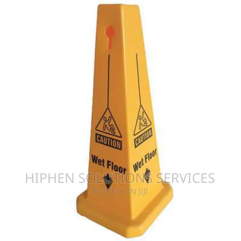 Four-sided Wet Floor Safety Cone in Yaba - Safetywear & Equipment ...