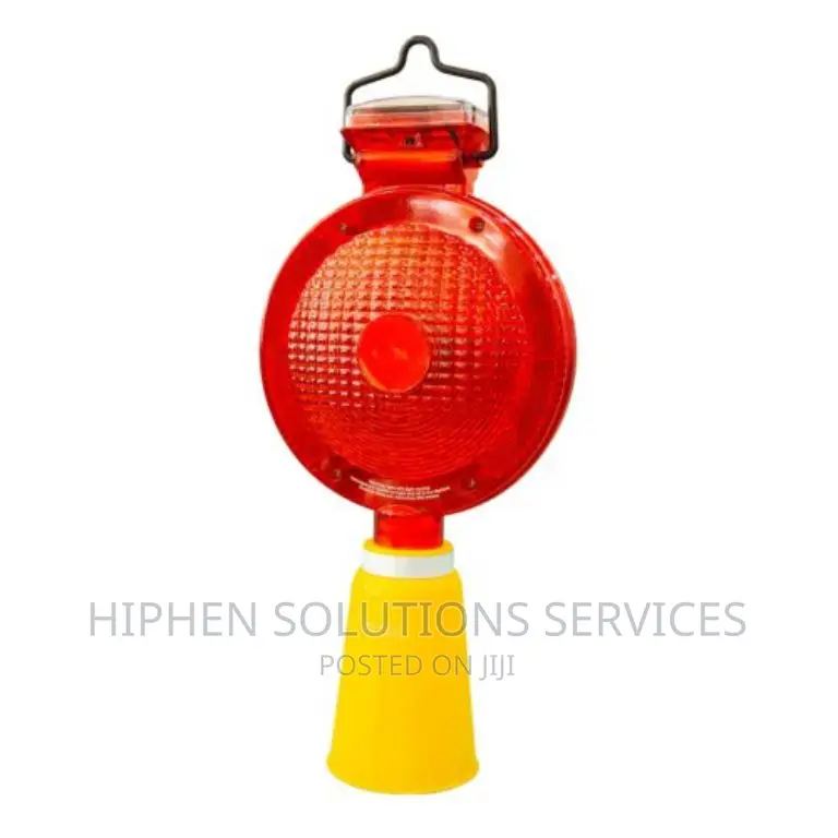 Safety Solar Warning Flashing Traffic Cone Light in Eleme - Safetywear ...