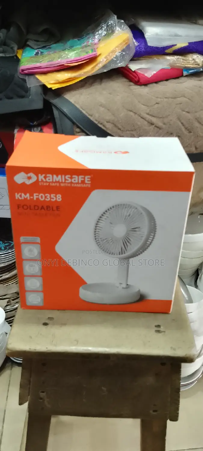 Kamisafe Foldable Rechargeable Table Fan for sale - Onyi Debinco Global ...