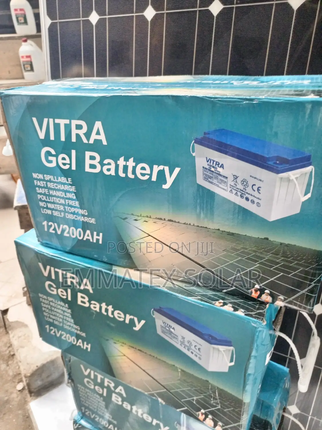 Vitra Gel Battery 200ah/12v in Warri - Solar Energy, Emmatex Solar ...