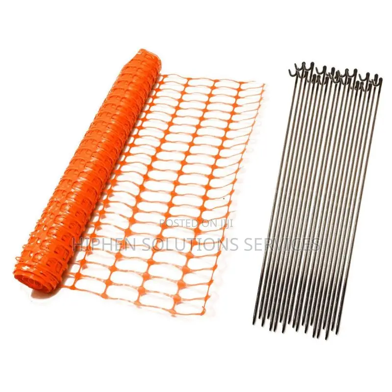 Plastic Safety Fencing Netting Net & Metal Pins in Yaba - Safety ...