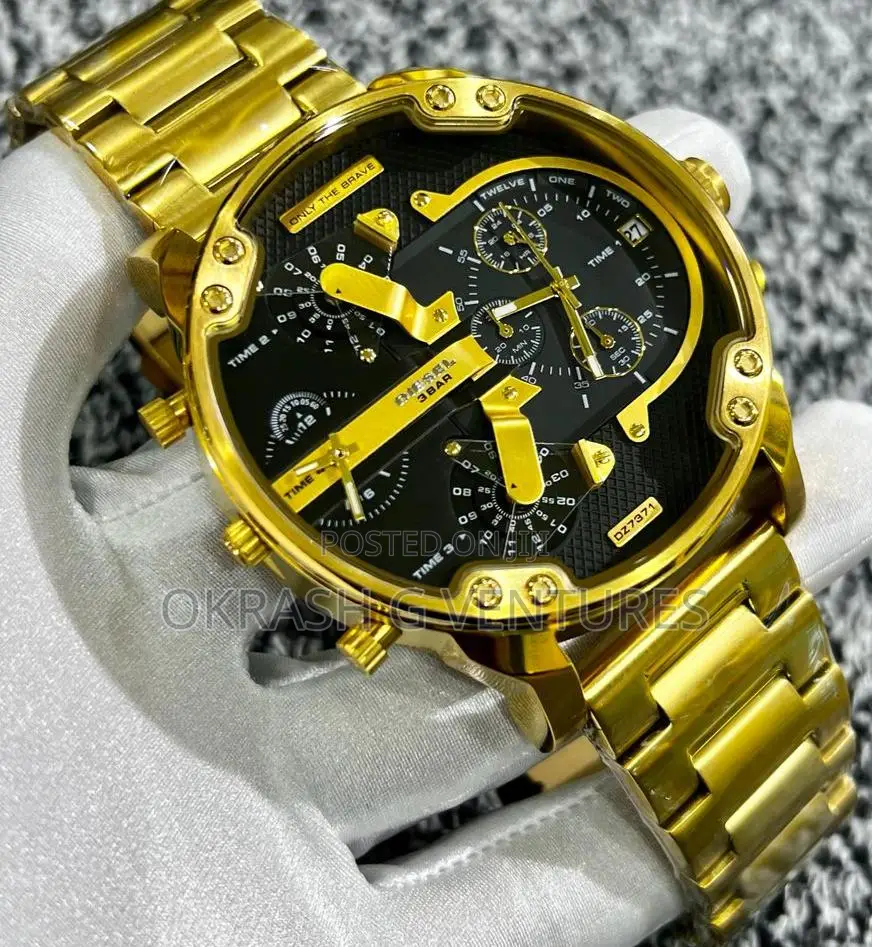 Diesel Chronograph Gold Chain Watch in Lagos Island (Eko) - Watches ...