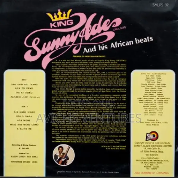King Sunny Ade - Ijinle Odu Lp Record in Ajah - CDs & DVDs, Avichs ...