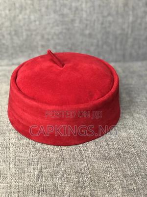 Red Igbo Chief Cap, Senator Cap for Traditional Ceremonies in Ojo ...