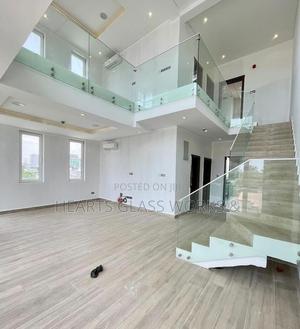 Stand-Off Pin Stairs Installed With 10mm Tempered Glass in Lekki ...