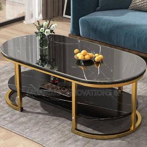 Luxury Faux Marble Wooden Top( Oval Center Table) in Lekki - Furniture ...