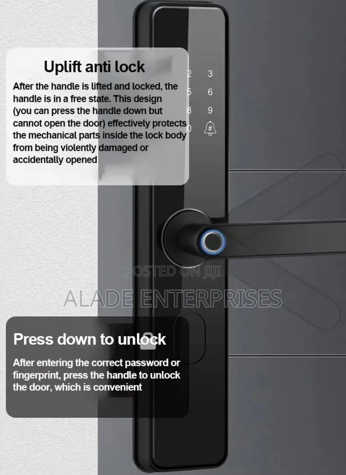 Smart Electronic Auto Door Lock With Biometric QUALITY in Lagos Island ...