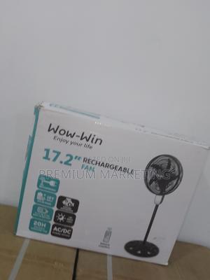 New Black Standing Rechargeable Fan Wow-Win 17.2inches in Ojota - Home ...