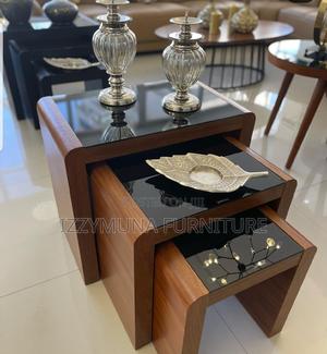 3 in 1 Wooden Center Table With Glass Top in Ikeja - Furniture ...