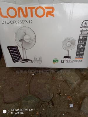 Lontor 12 Inches Solar Table Fan 32hours Maximum Working. in Epe - Home ...