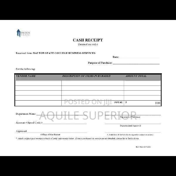 Receipt Of Payment Printing in Victoria Island - Printing Services, Aquile Superior | Jiji.ng