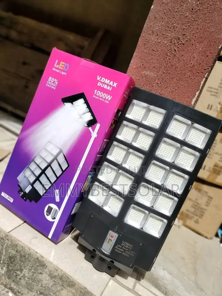 1000w Vd Max Solar Street Light in Agege - Solar Energy, Solomon ...