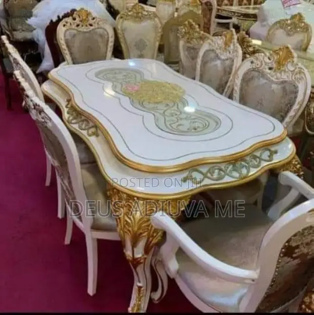 Royal Dining Room Table and Chairs for Sale Near Me in Ojo Furniture Deus Adiuva Me Jiji.ng