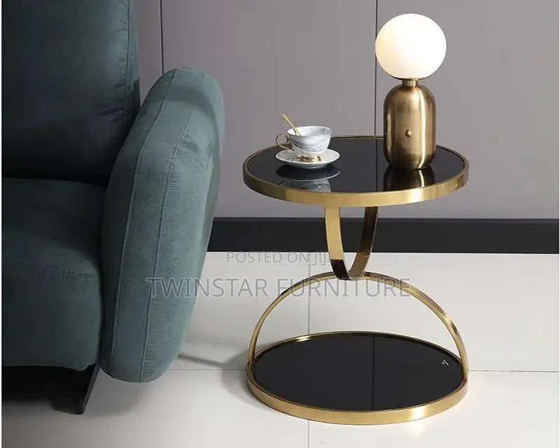 New Modern Luxury Glass Top Side Stools in Ojo - Furniture, Twinstar ...