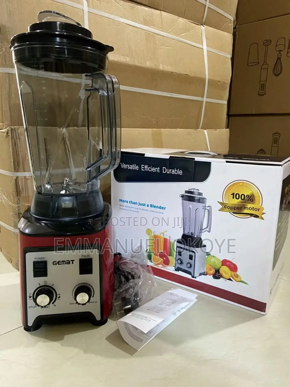 Gemat 100% Copper Coil Industrial Blender in Isolo - Kitchen Appliances ...