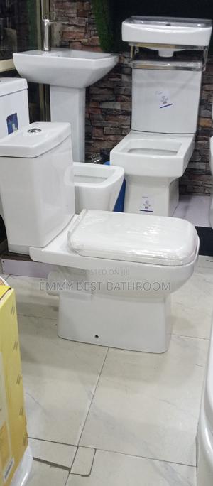 Executive Square Shape WC Set With the Wash Hand Basin in Orile ...