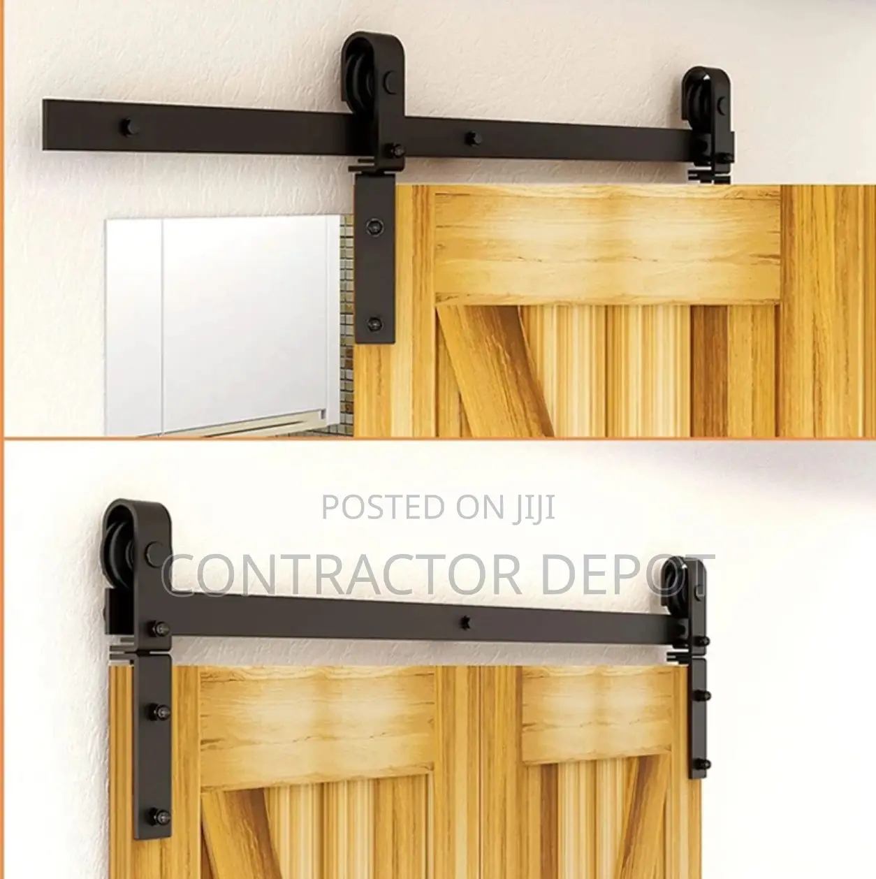 Double Fold Sliding Barn Door Guide Kit, Suitable for Doors in Lagos ...