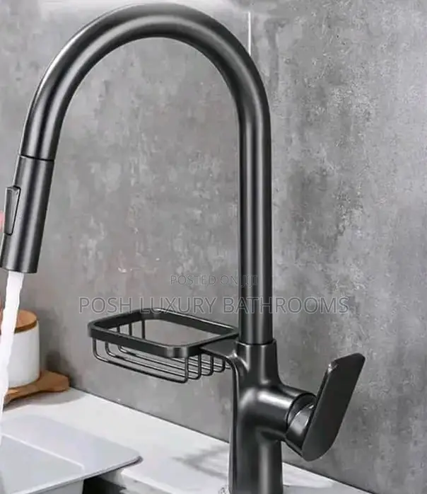 Black Pull Out Kitchen Tap With Soap Dish in Orile - Plumbing & Water ...