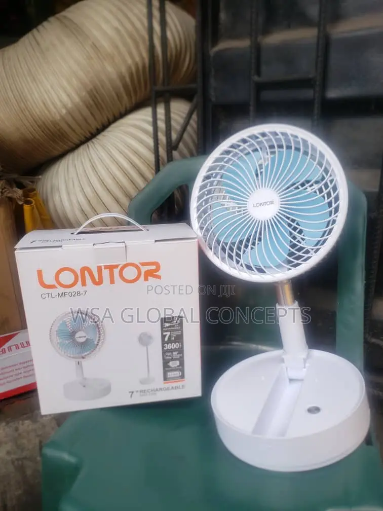 LONTOR 7” Rechargeable Fan in Lagos Island (Eko) - Home Appliances, Wsa ...