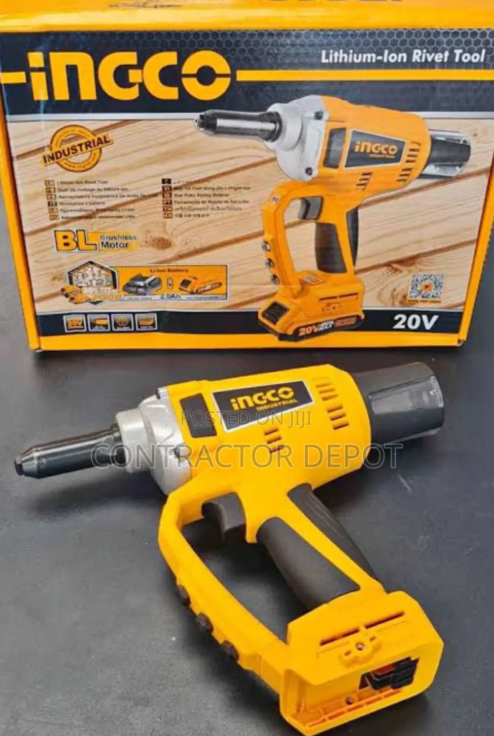 Ingco Cordless Rivet Tool 20V KIT (Charger + Battery(2ah) in Lagos ...