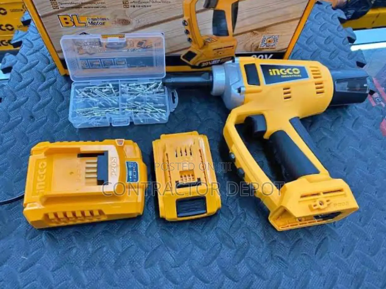 Ingco Cordless Rivet Tool 20V KIT (Charger + Battery(2ah) in Lagos ...