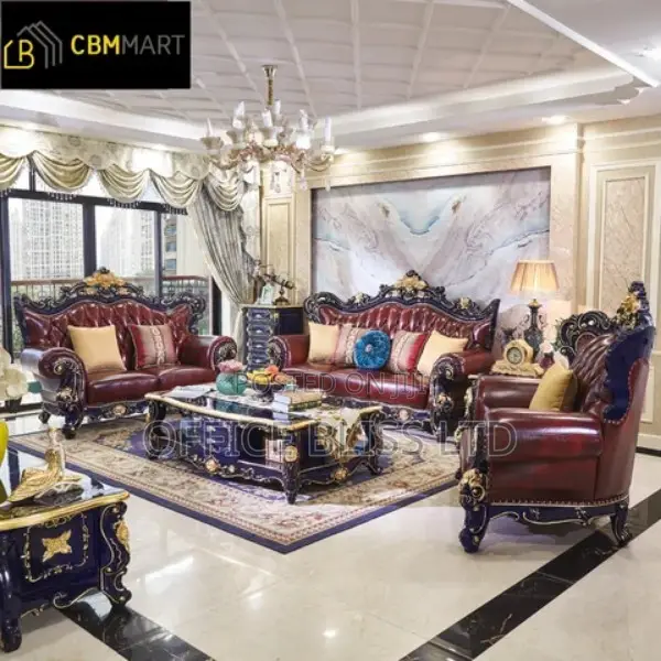 Luxury Living Room Royal Sofa Leather Chairs (7set) in Ikeja ...