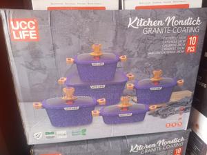 Ucc Life Kitchen Nonstick Granite Coating 10 Piece Pot Set. in Ojo ...