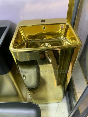 Square Gold Free Standing Basin in Orile - Plumbing & Water Supply ...