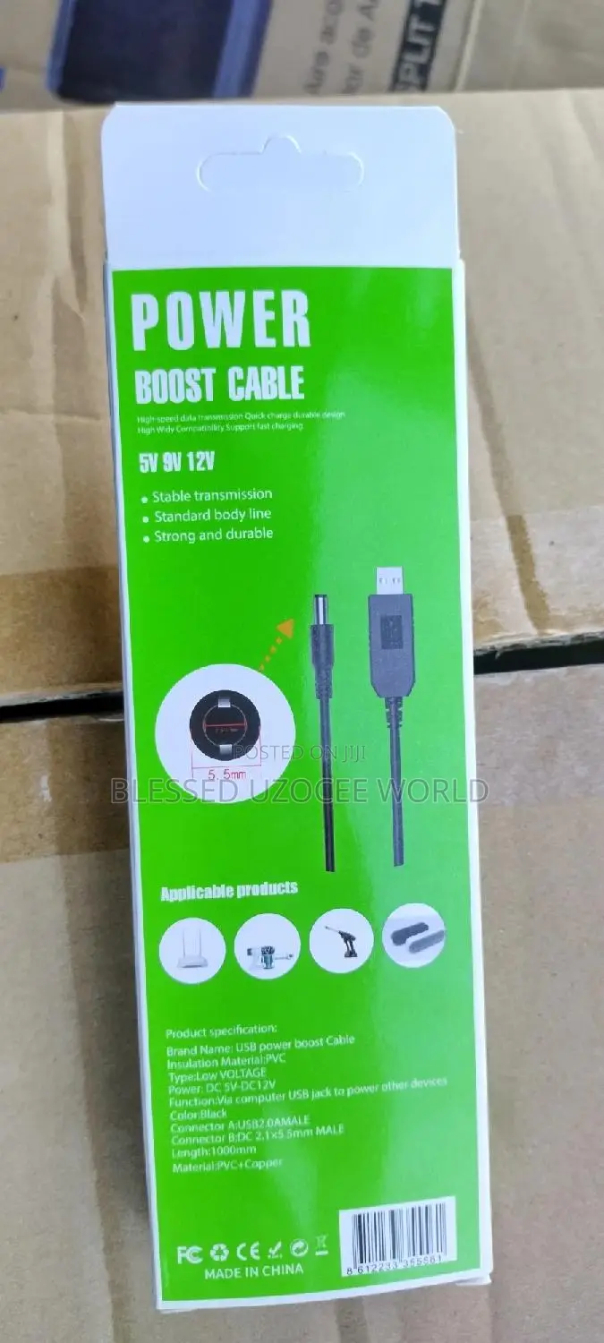 USB Power Boost Cable, Convert USB 5V to 12V,9V Power Device in Ikeja ...