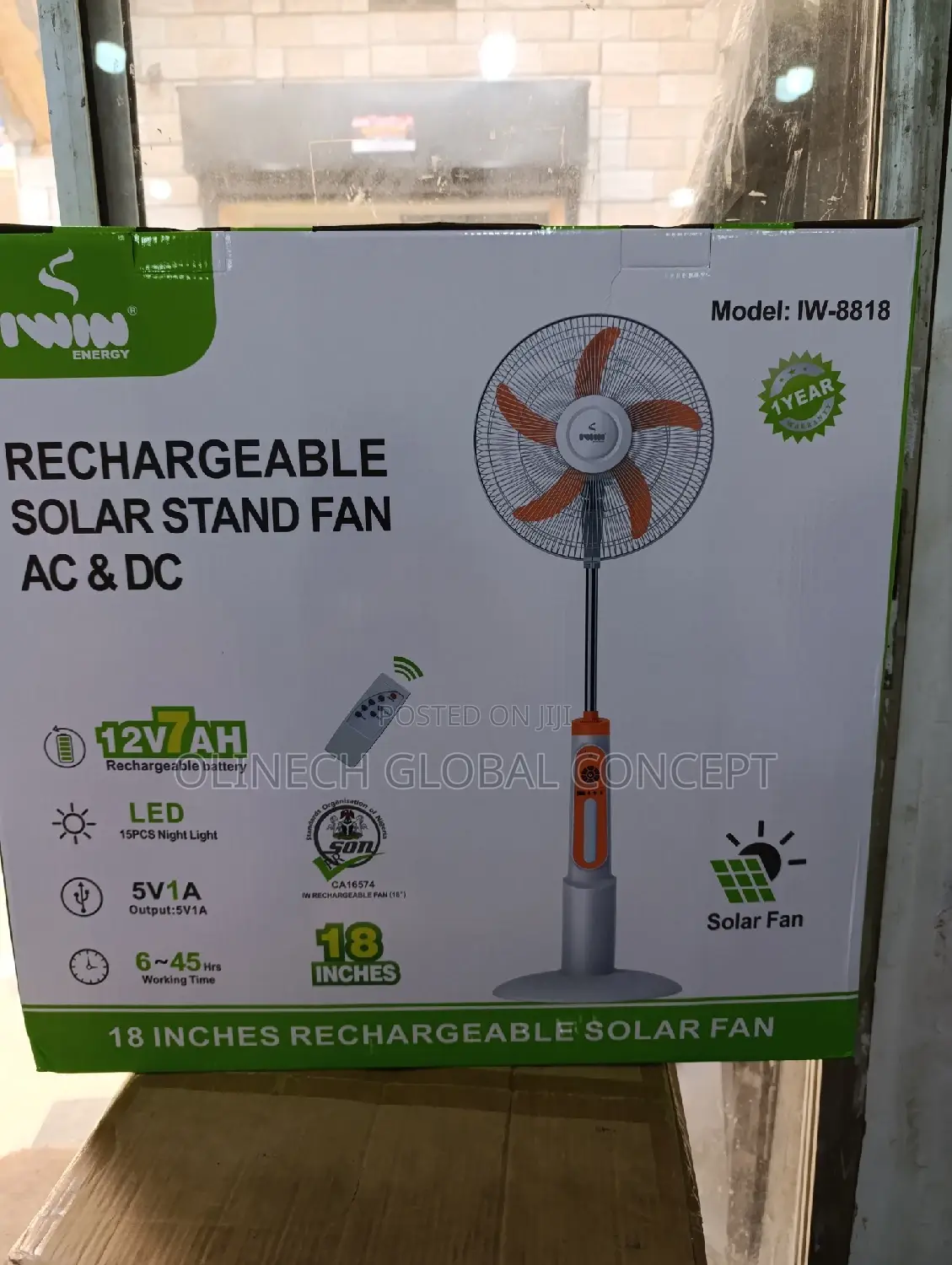 Iwin Ac DC Fan in Lekki - Home Appliances, Geoffrey Eze | Jiji.ng