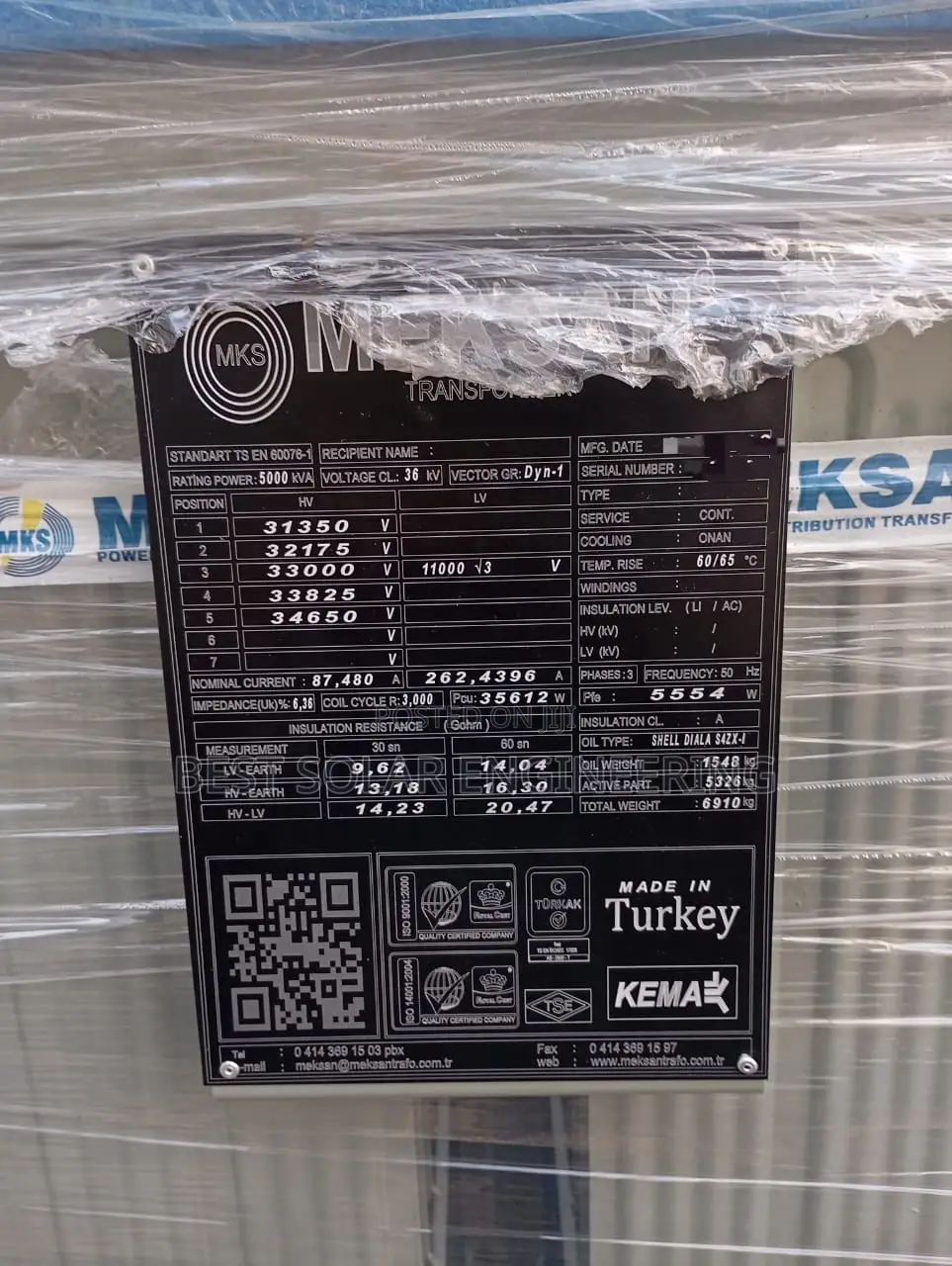 5MVA 33/11kv Meksan Transformer in Ojo - Electrical Equipment, Best ...