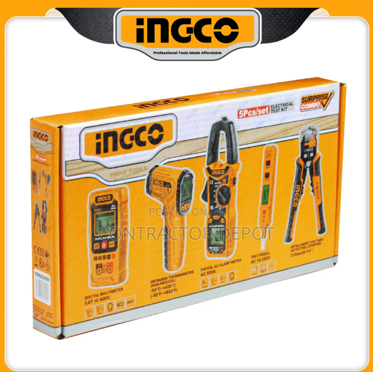 Ingco Clamp Meter Multimeter Test Pencil Combo Set Kit in Lagos Island ...