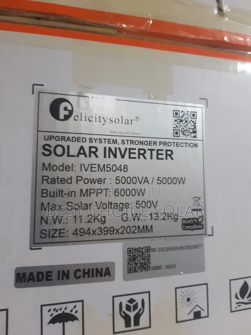 5kva 48v Felicity Hybrid Inverter Available in Ojo - Solar Energy, Best ...