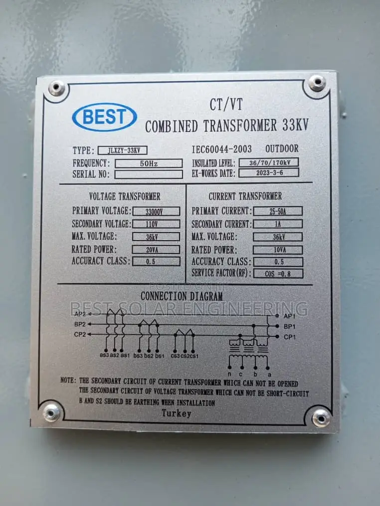 33kv Combined Transformer (CT-VT/CT-PT) Unit in Ojo - Electrical ...