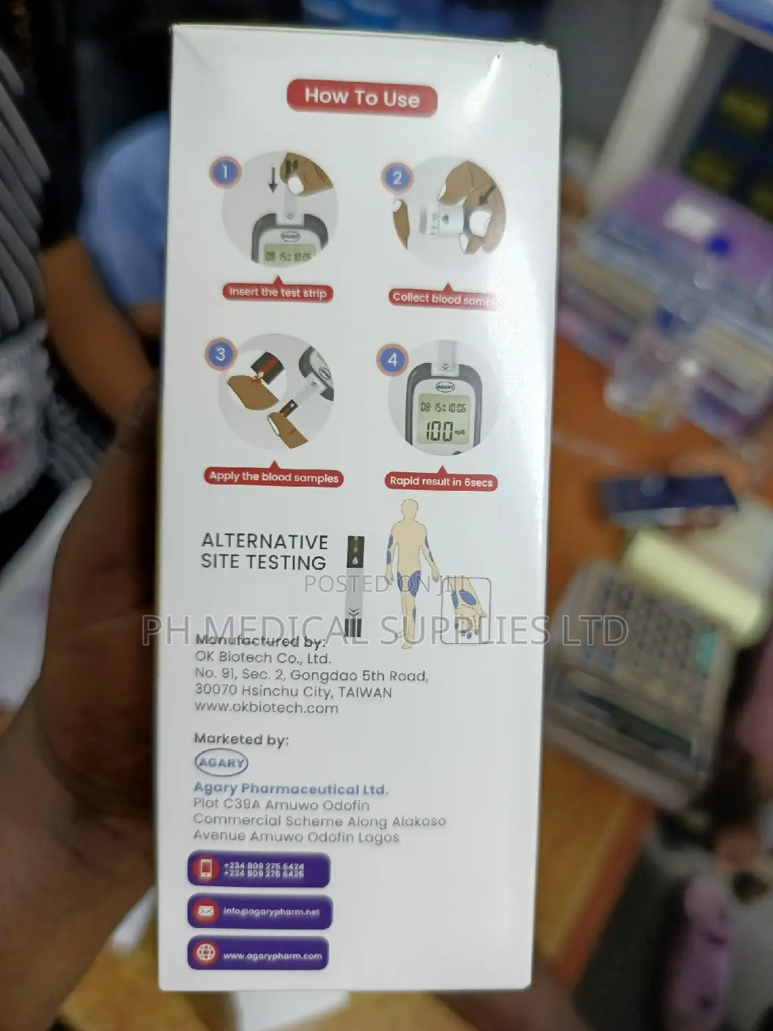 Agary Glucometer With 50 Strips. in Lagos Island (Eko) - Medical ...