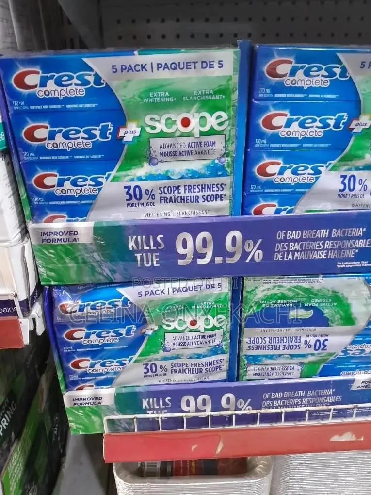Crest Complete Toothpaste + Scope Advanced Freshness X 5 Pk in Lagos ...